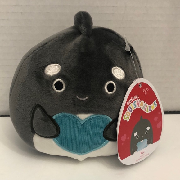 Squishmallows | Toys | Squishmallow Kai The Black Orca Whale 5 Plush ...